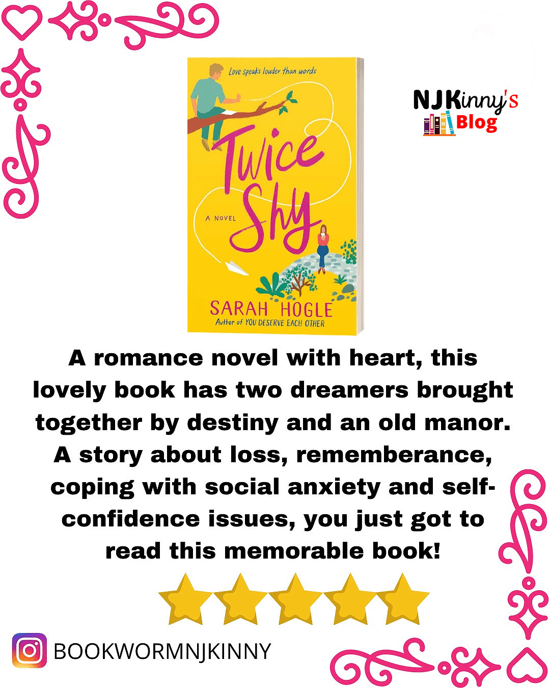 Twice Shy | Sarah Hogle | Book Review | Njkinny's Blog